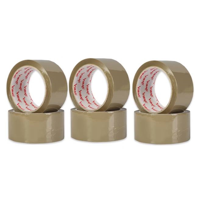 Vibac Grade A Packaging Tape 48mm x 66m Buff - 6x Rolls Per Pack | TAPE ...