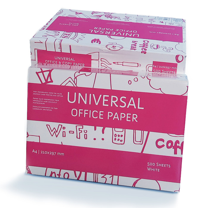 Universal A4 Office Paper 75gsm - Box of 2500 Sheets | PAPER-A4-02